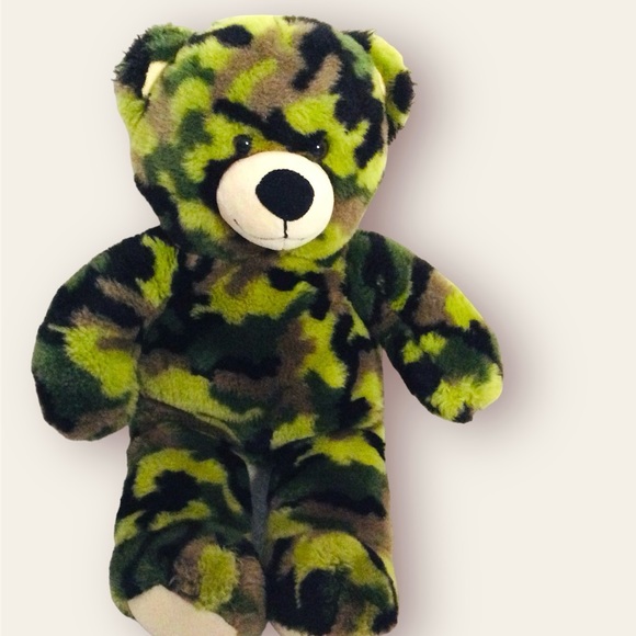 Build-A-Bear | Toys | Build A Bear Camouflage Plush Teddy Bear Green ...
